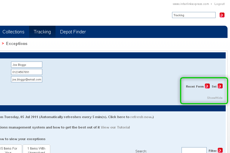 Interlink Express - Manage Your Exceptions Interlink Express - Manage Your Exceptions